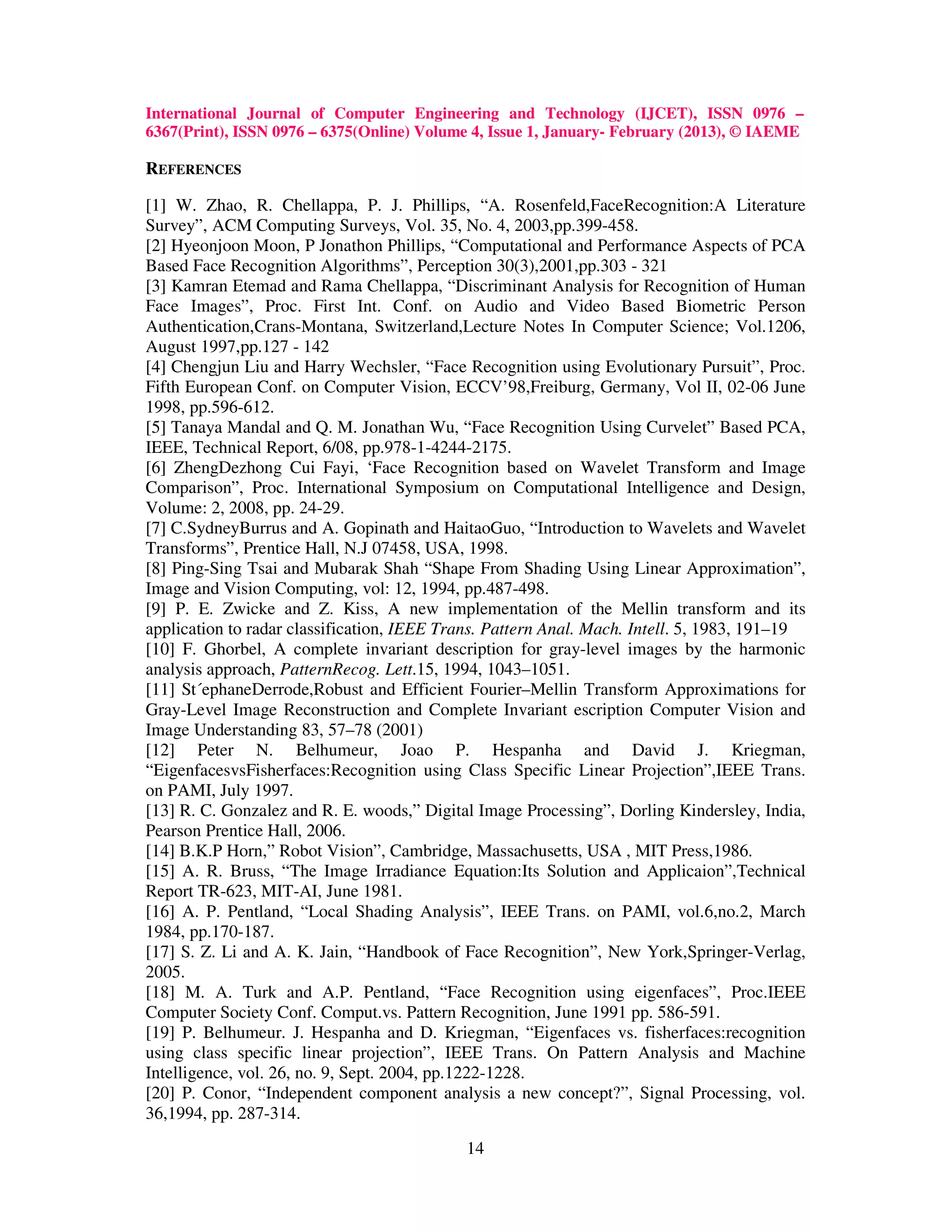 Fourier Mellin Transform Based Face Recognition Pdf