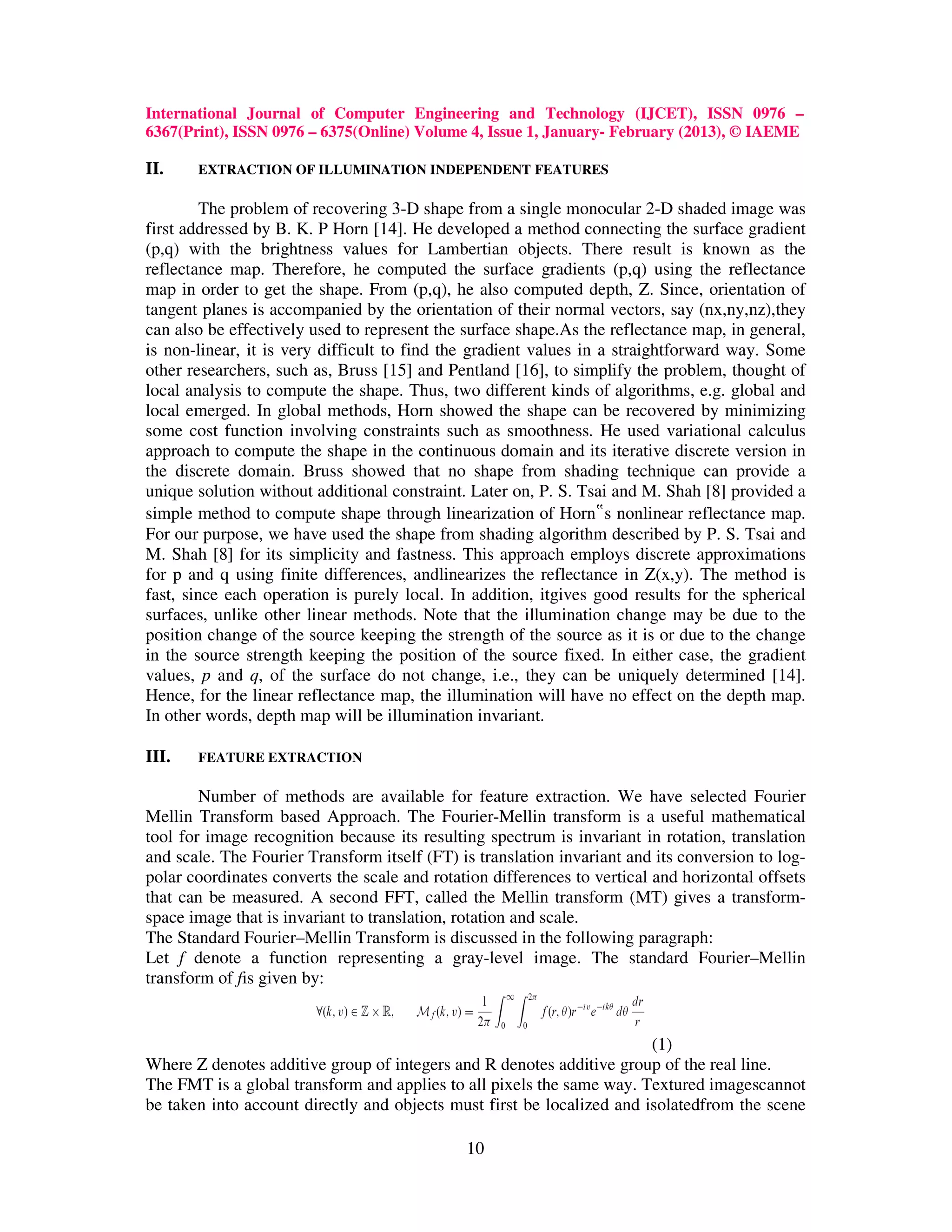 Fourier mellin transform based face recognition | PDF