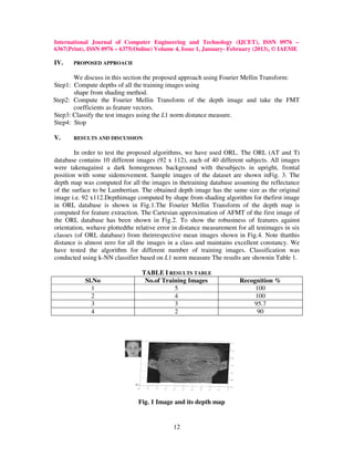 Fourier mellin transform based face recognition | PDF