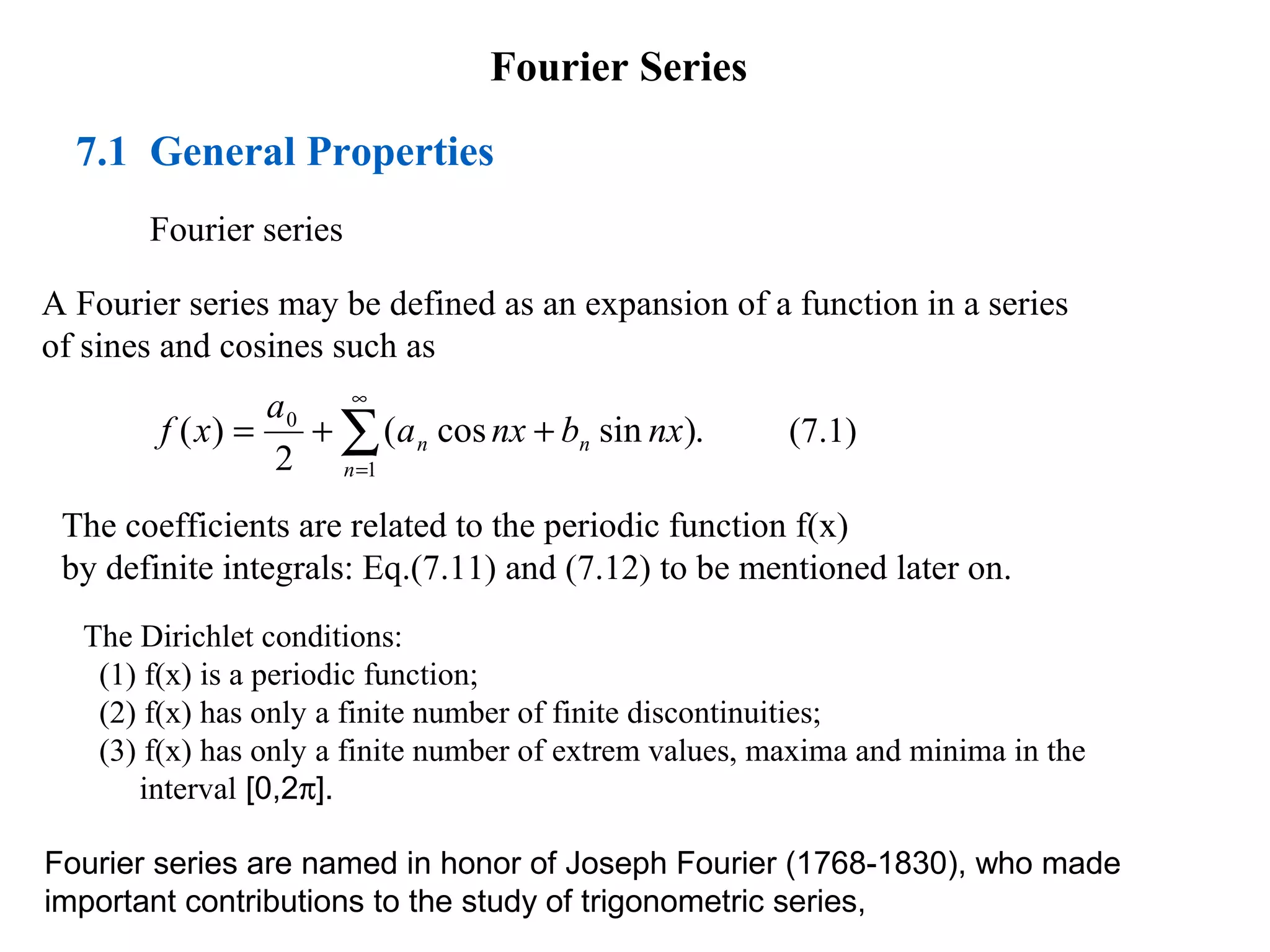 Fourier series | PPT