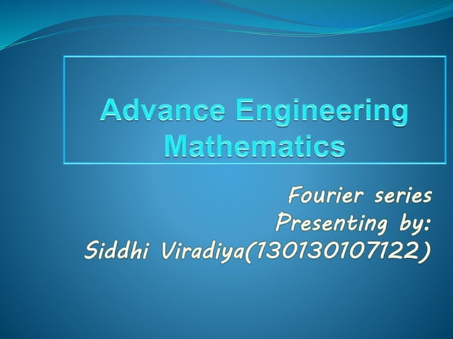AEM Fourier series | PPT