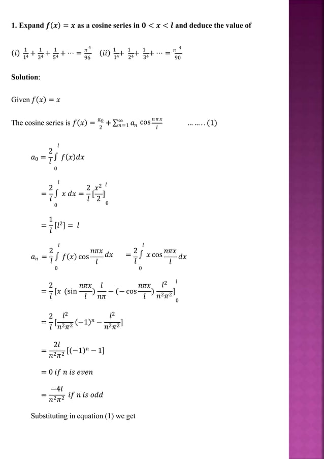FOURIER SERIES Presentation of given functions.pptx