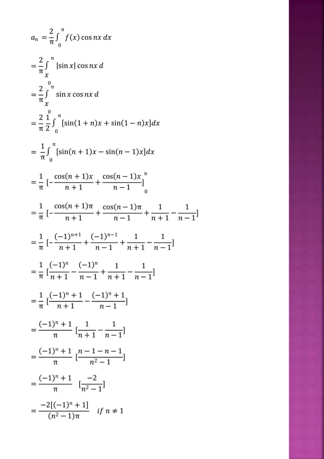 FOURIER SERIES Presentation of given functions.pptx
