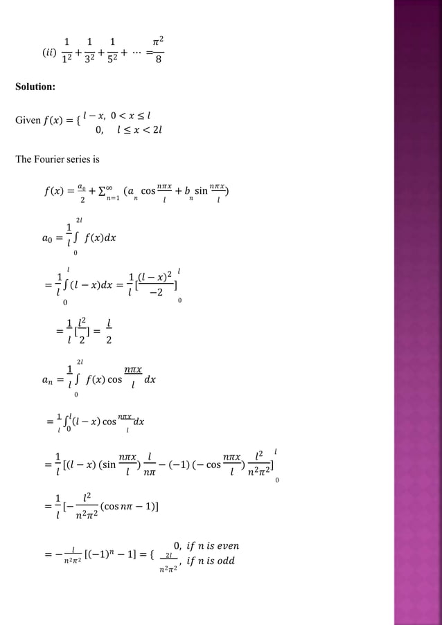 FOURIER SERIES Presentation of given functions.pptx