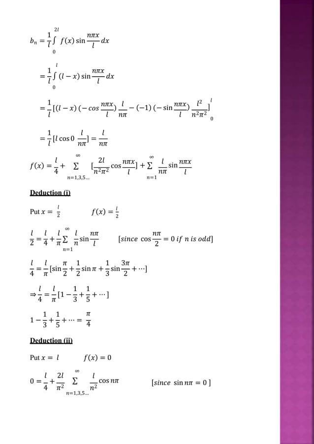 Fourier Series Presentation Of Given Functions Pptx