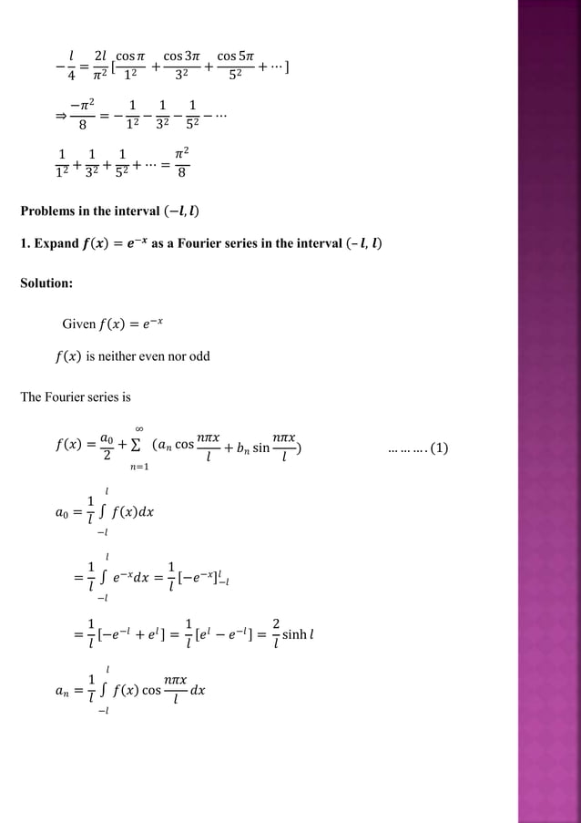 FOURIER SERIES Presentation of given functions.pptx