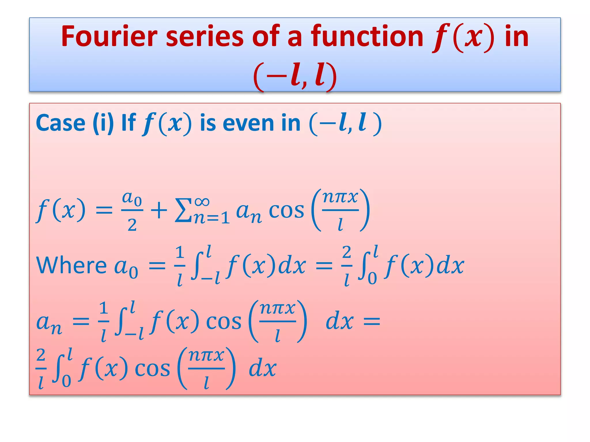 Fourier series | PPTX