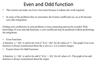 Fourier series Introduction | PPTX