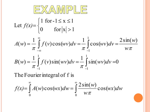 Fourier series and fourier integral | PPT