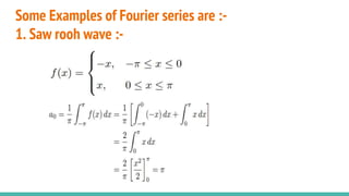 Fourier series and it's examples | PPT