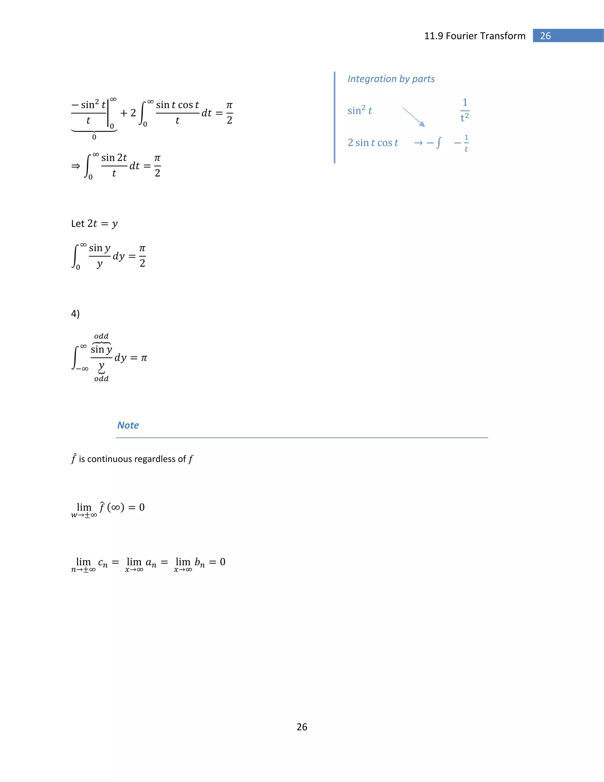Fourier series and transforms | PDF