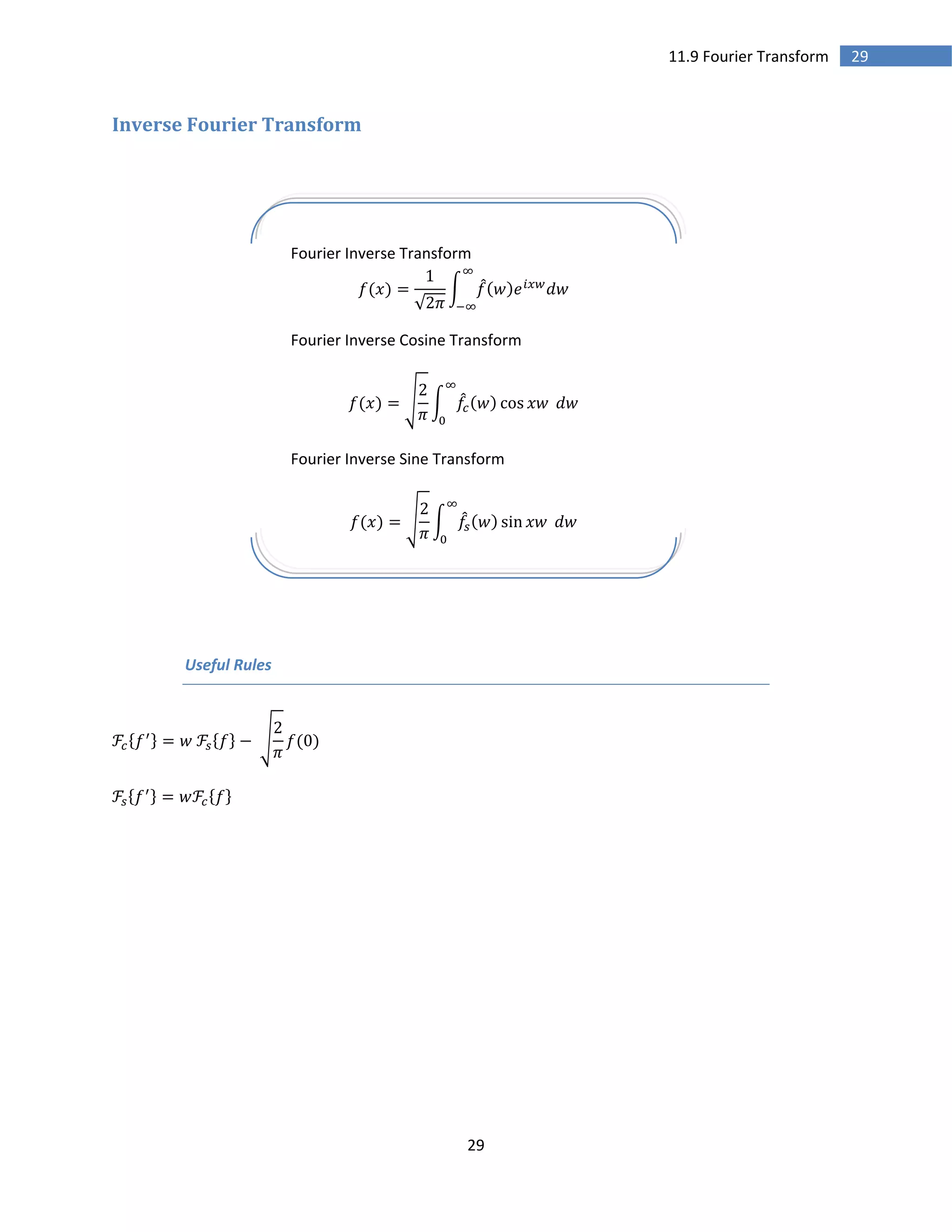 Fourier series and transforms | PDF