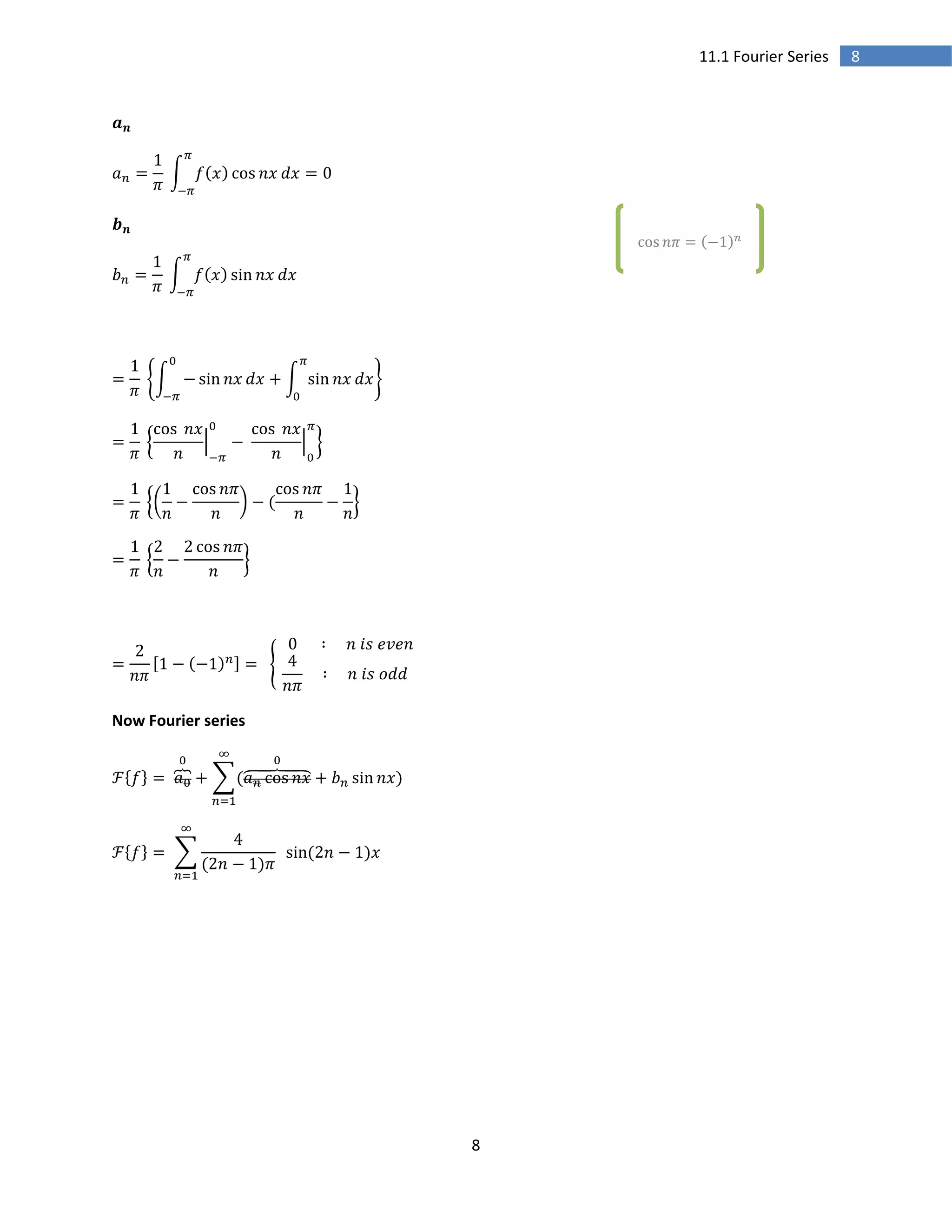Fourier series and transforms | PDF