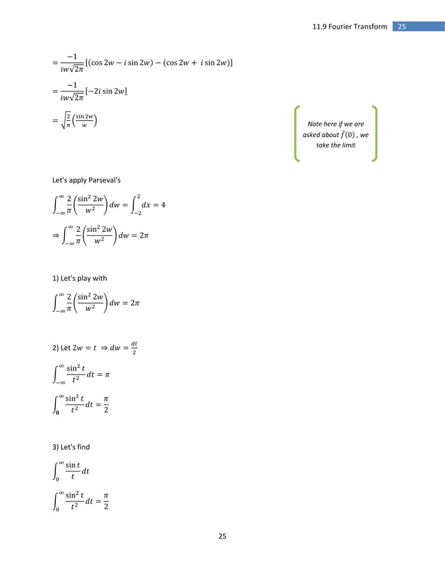 Fourier series and transforms | PDF