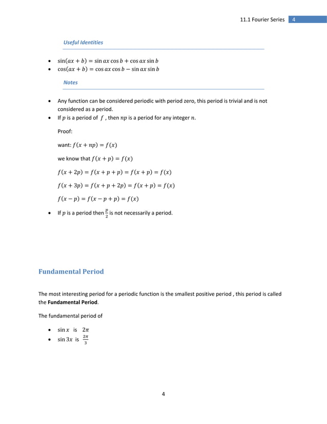 Fourier series and transforms | PDF
