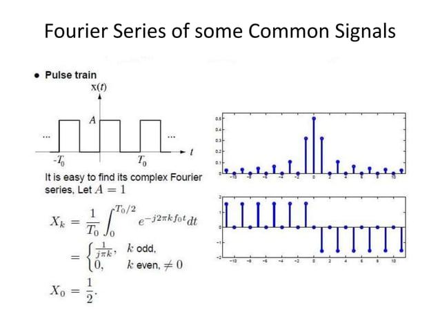Fourier Series for Continuous Time & Discrete Time Signals | PPTX