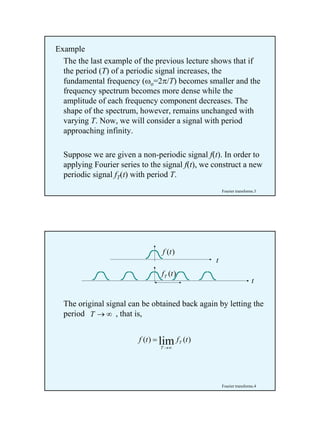 Fourier Transform ppt and material for mathematics subject | PDF