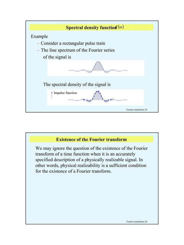 Fourier Transform Ppt And Material For Mathematics Subject Pdf