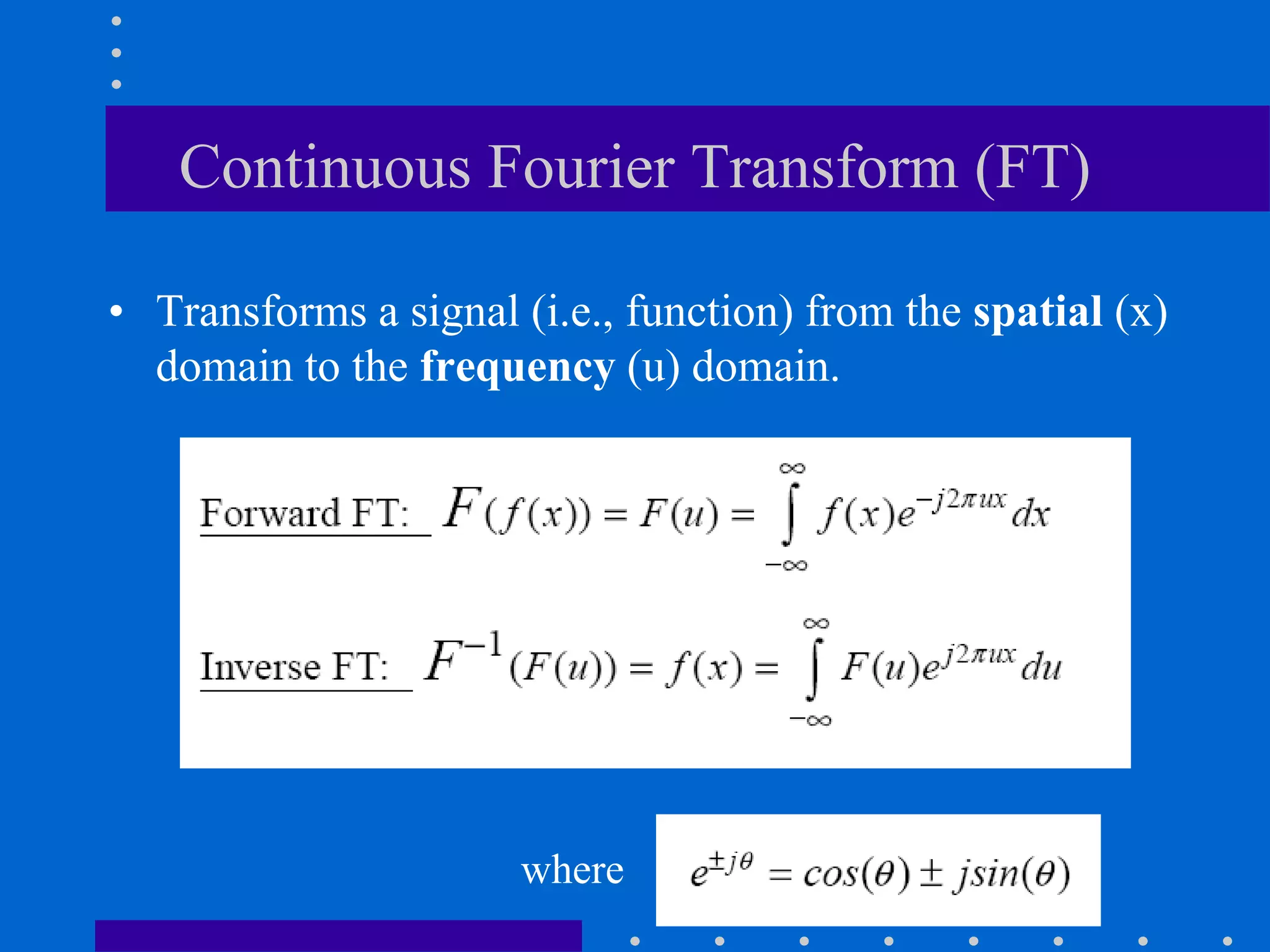 Fourier transform | PPTX
