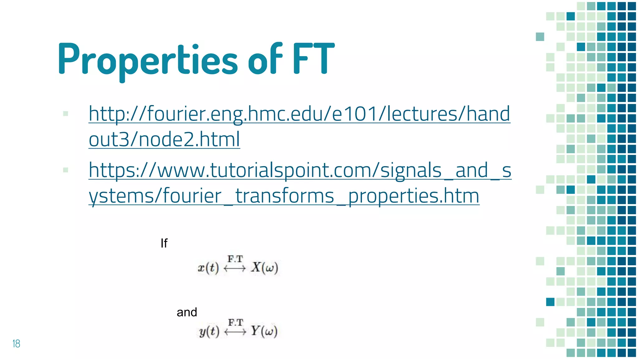EC8352- Signals and Systems - Unit 2 - Fourier transform | PPTX