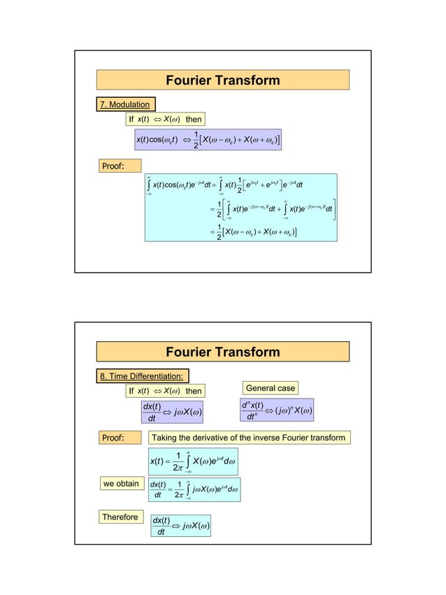 Fourier transform | PDF
