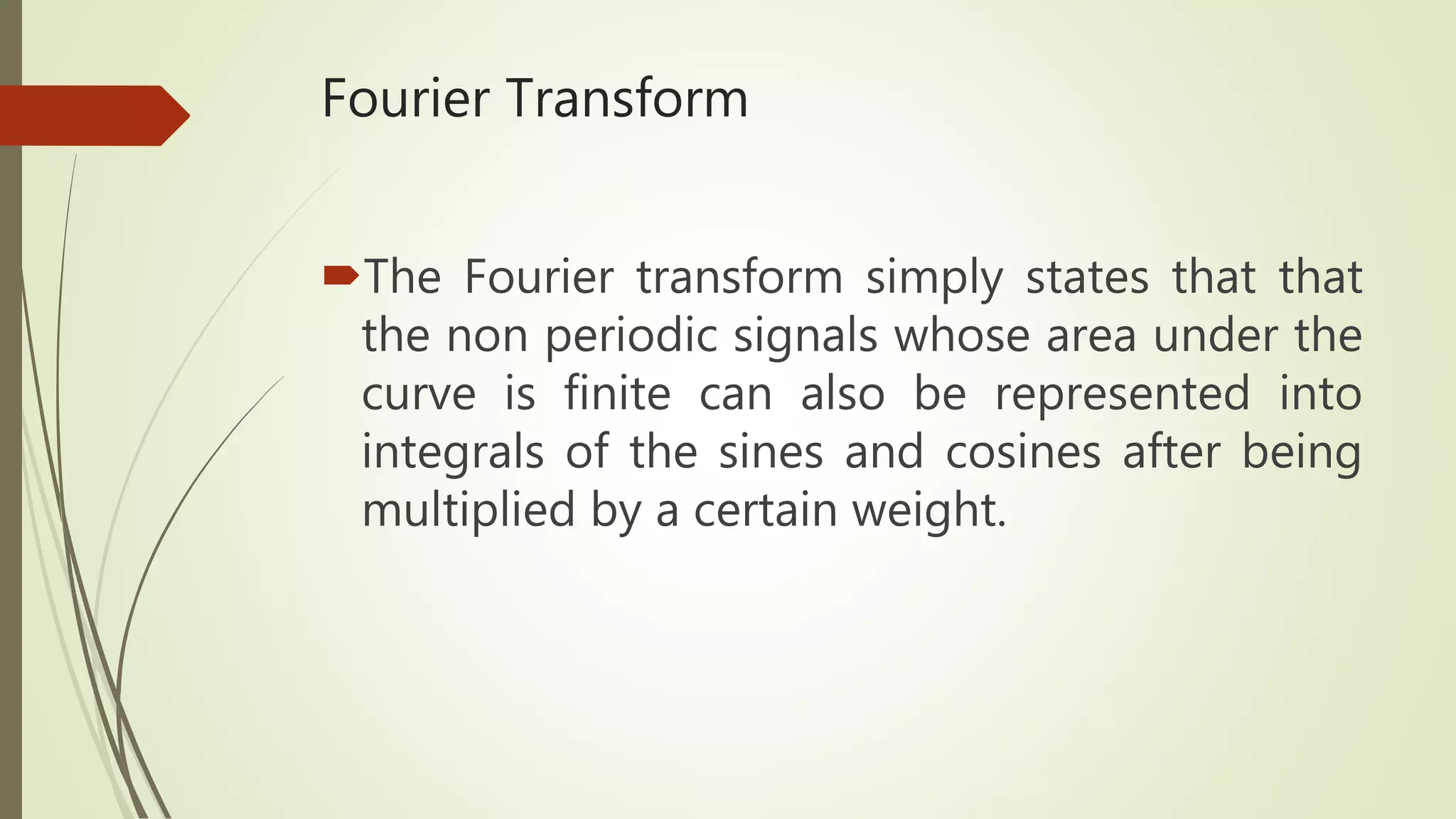 Fourier transform convergence | PPTX