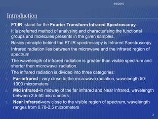 Fourier transform infrared spectroscopy | PPT