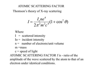 Fourier transform in X-ray crystallography .ppt