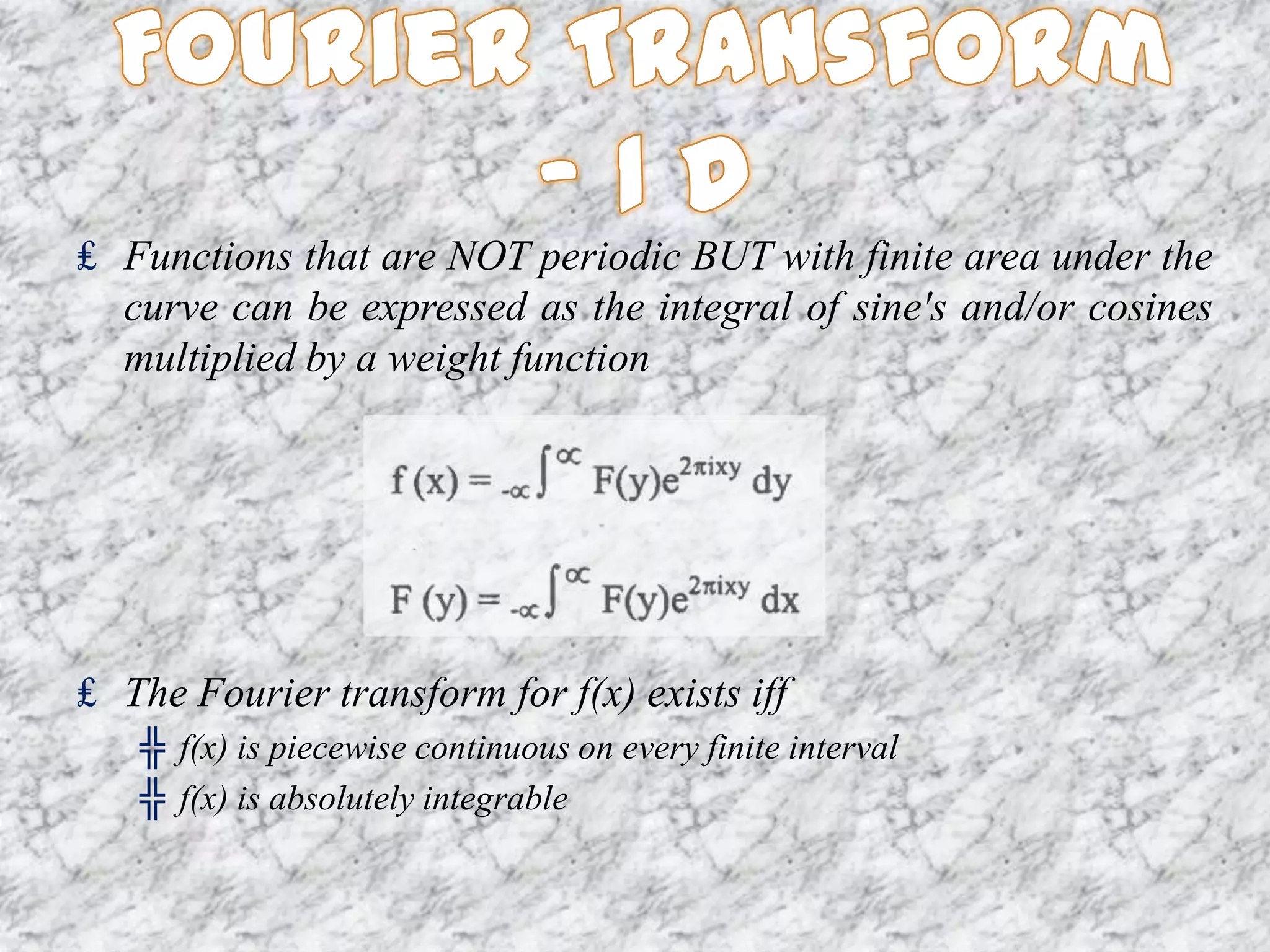 Fourier transform | PPT
