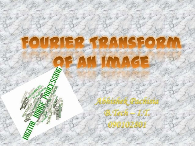Fourier transform | PPT