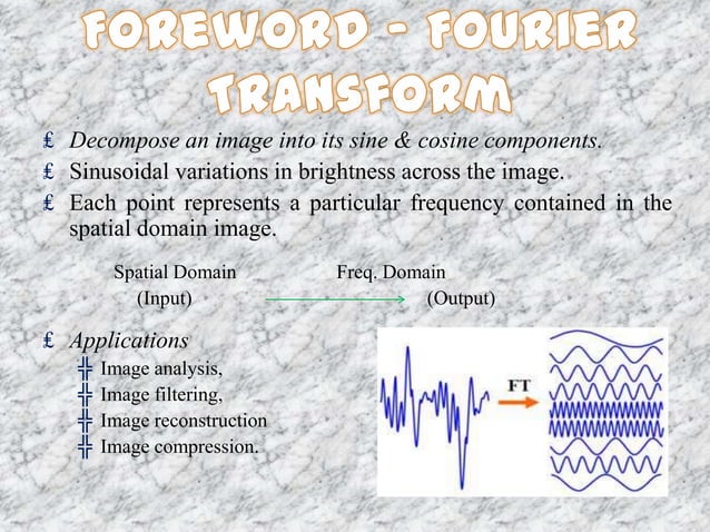 Fourier transform | PPT