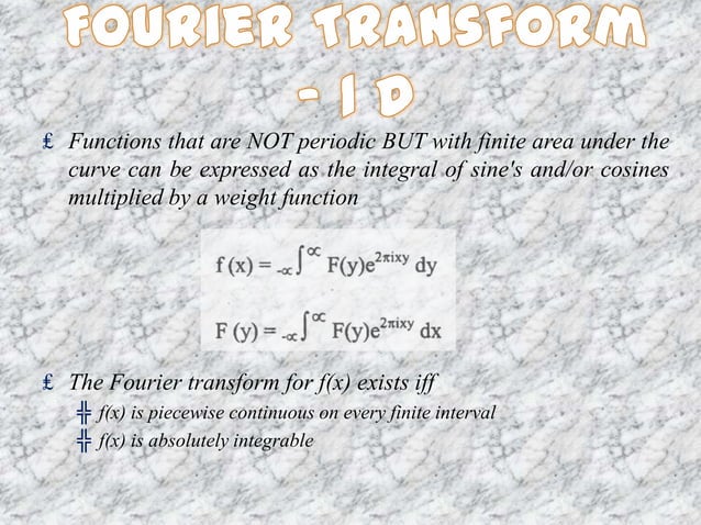 Fourier transform | PPT