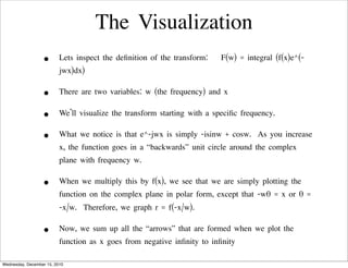 Visualizing the Fourier Transform | PPT