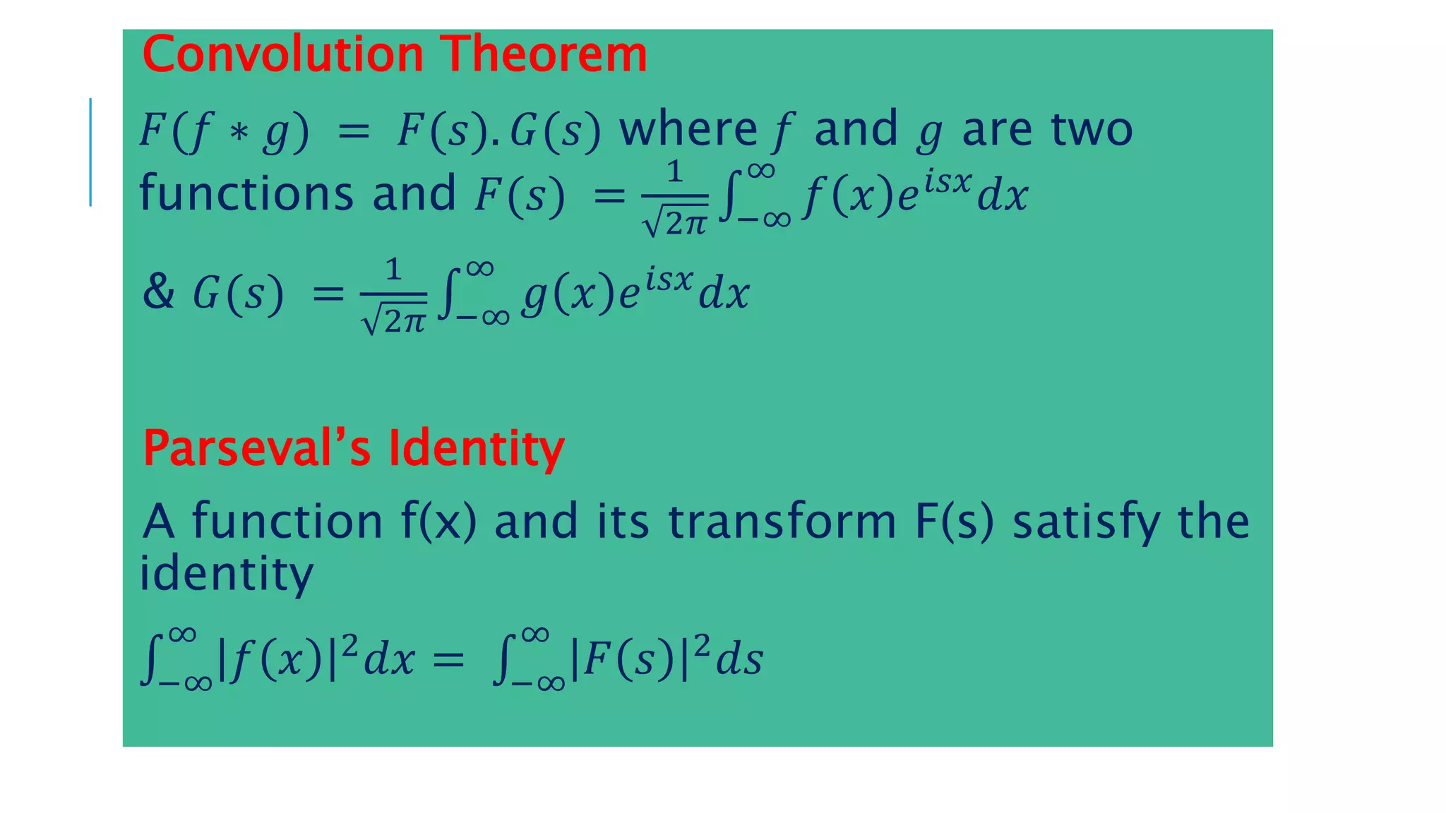 Fourier transforms | PPTX