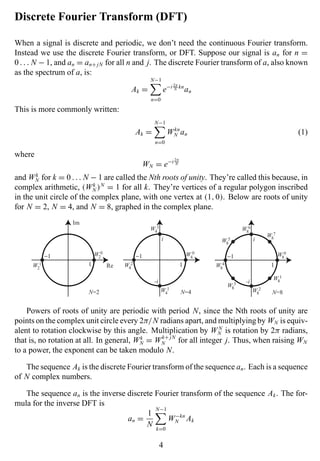 Fourier transforms & fft algorithm (paul heckbert, 1998) by tantanoid | PDF