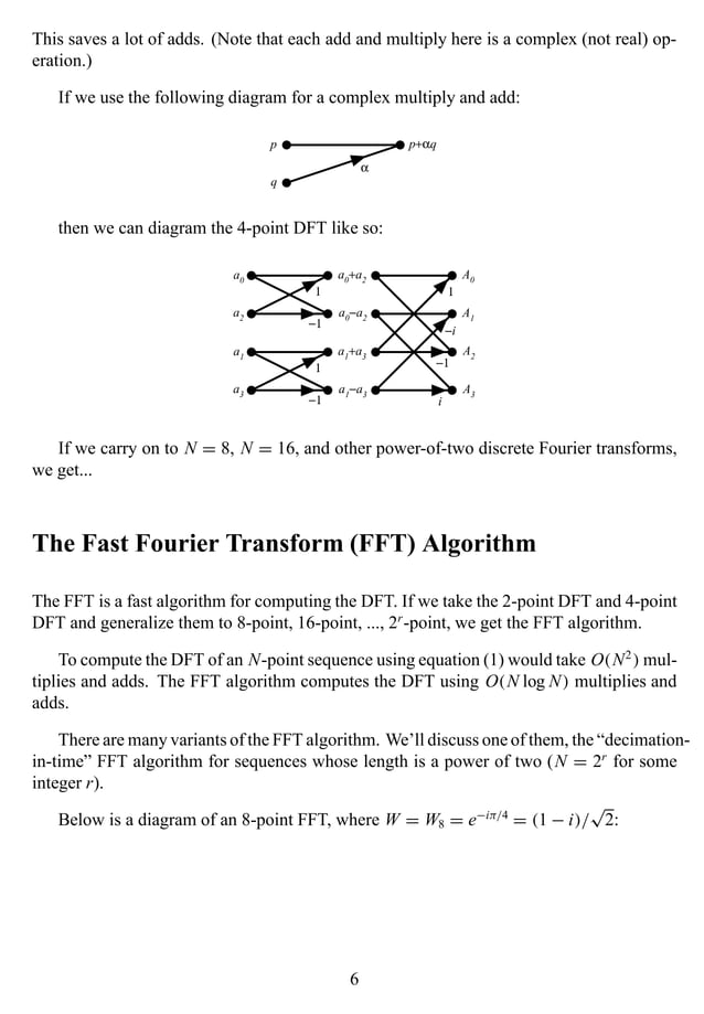 Fourier transforms & fft algorithm (paul heckbert, 1998) by tantanoid | PDF