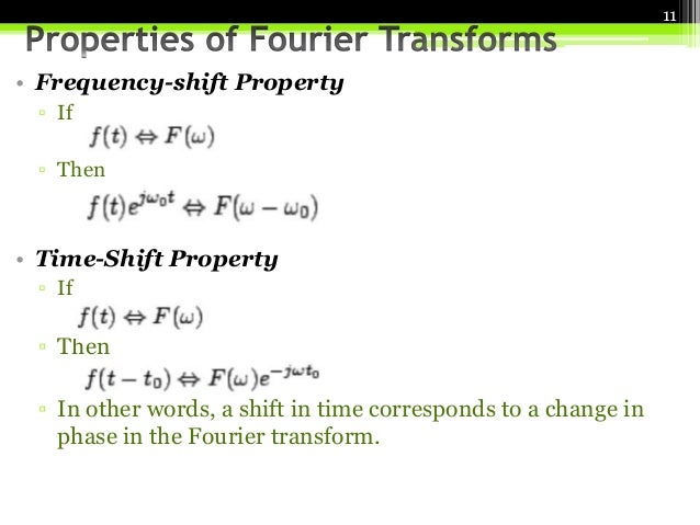 Fourier transforms