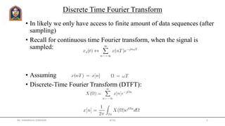 Fourier transforms of discrete signals (DSP) 5 | PPT