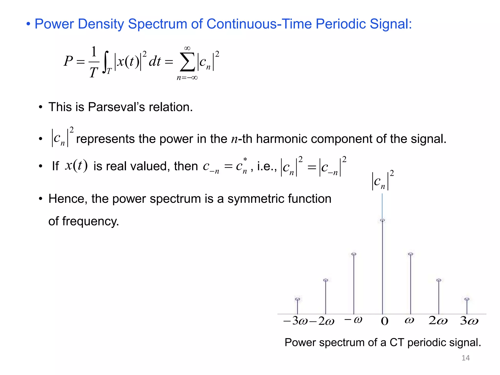 Fourier analysis of signals and systems | PPT