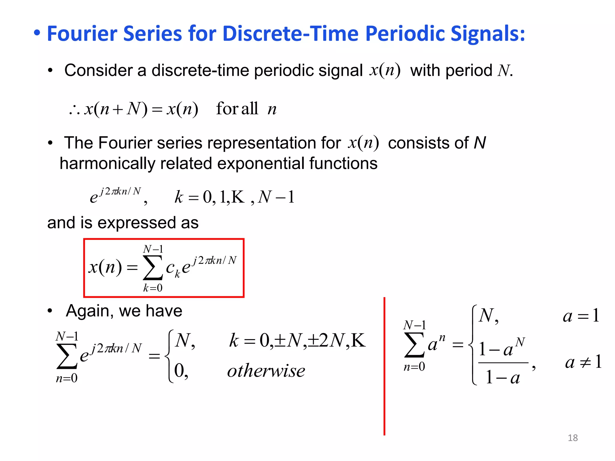 Fourier analysis of signals and systems | PPT