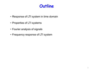 Fourier analysis of signals and systems | PPT