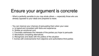 Four key elements of persuasion | PPT