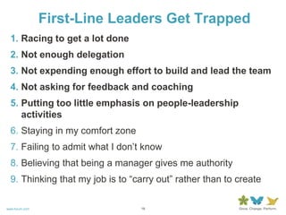 Forum's 4 Keys to Effective First-Line Leadership | PPTX