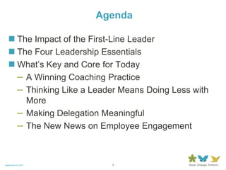 Forum's 4 Keys to Effective First-Line Leadership | PPTX