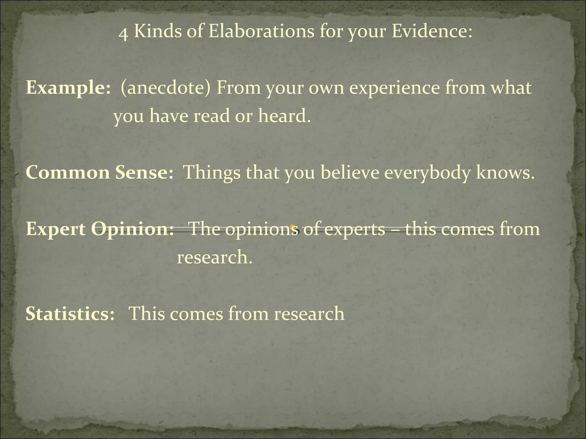 Text Evidence and Elaboration in Writing | PPT