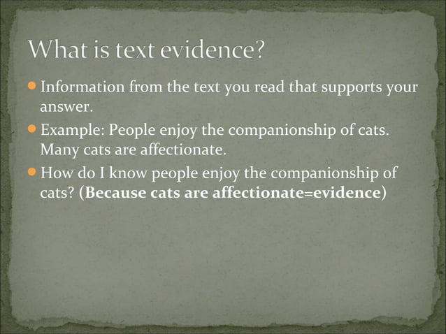 Text Evidence and Elaboration in Writing | PPT