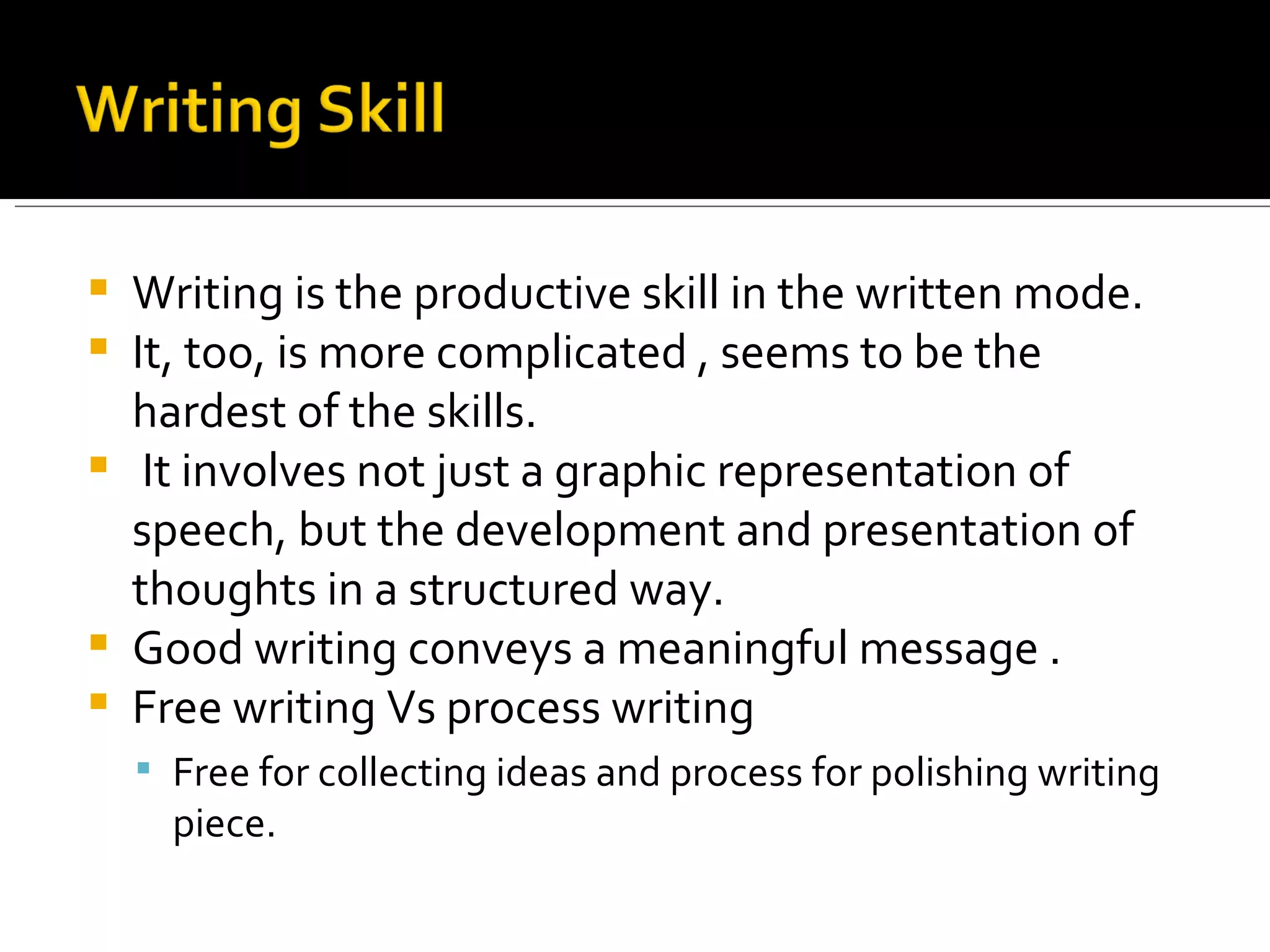 Four language skills | PPT