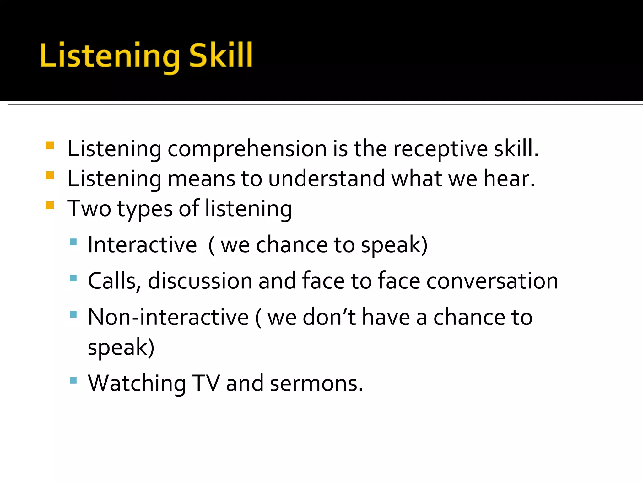 Four language skills | PPT