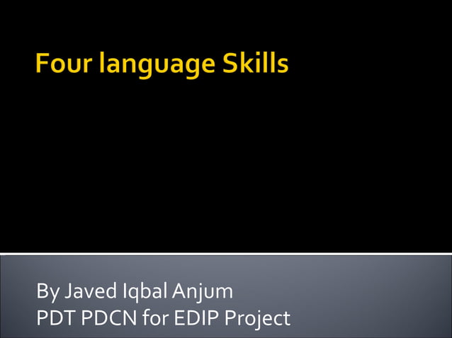 Four language skills | PPT