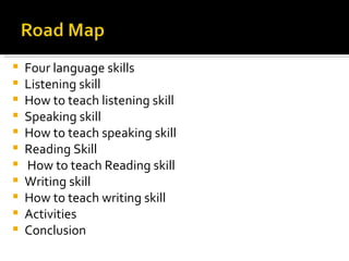 Four language skills | PPT